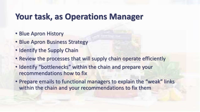 Blue Apron Operation Management | PPT