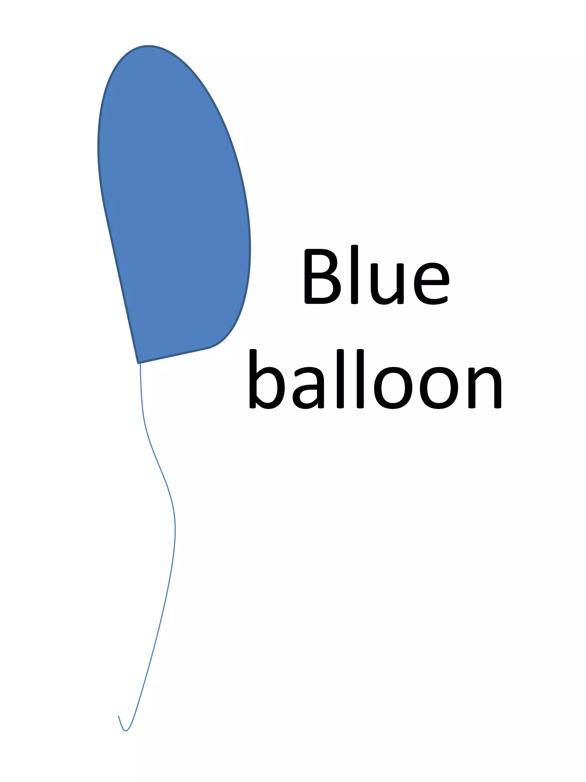 Blue balloon | PPTX