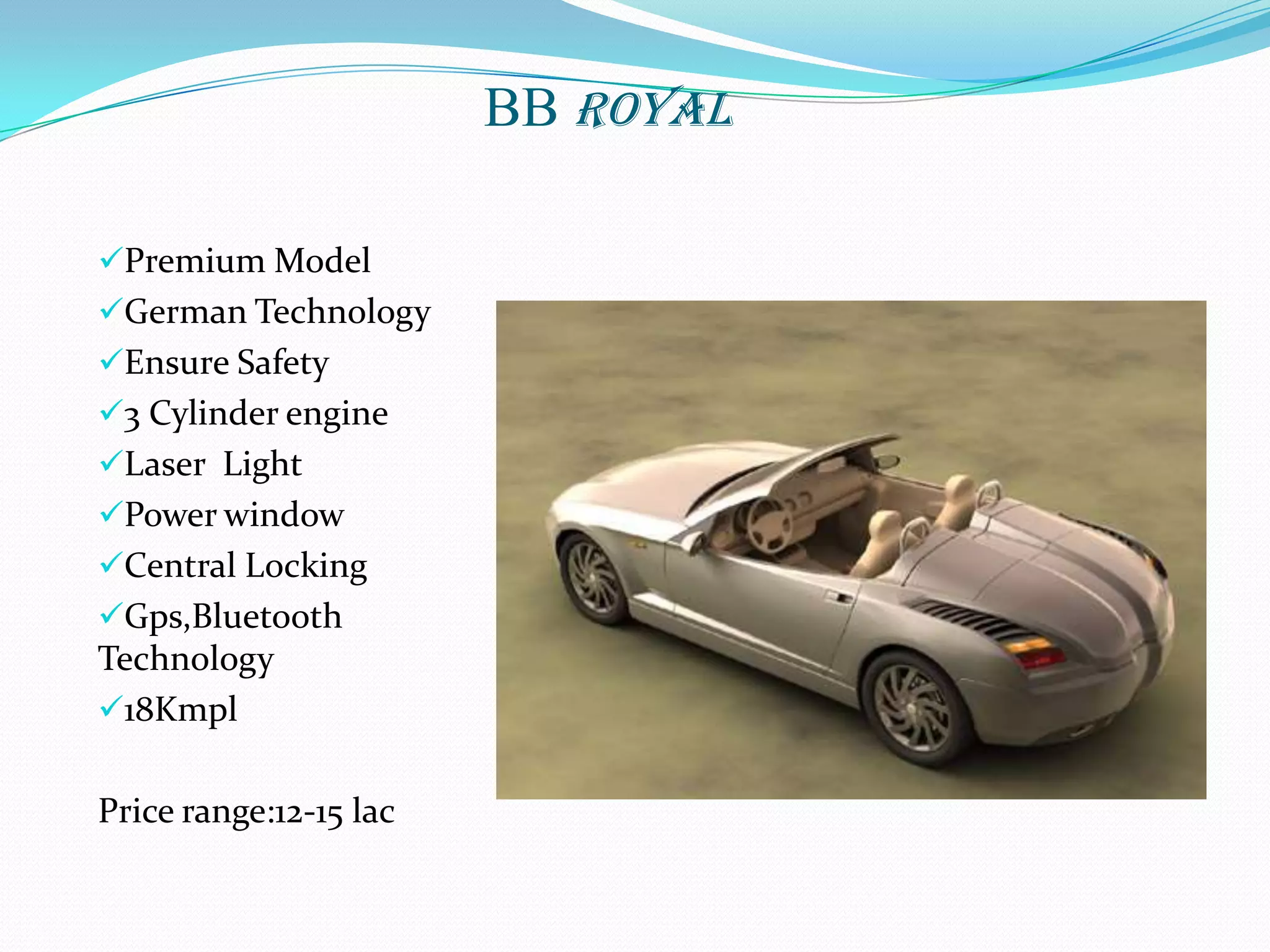 Blue bell automobile company car models | PPTX
