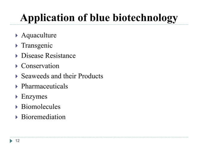 Blue biotechnology | PPT