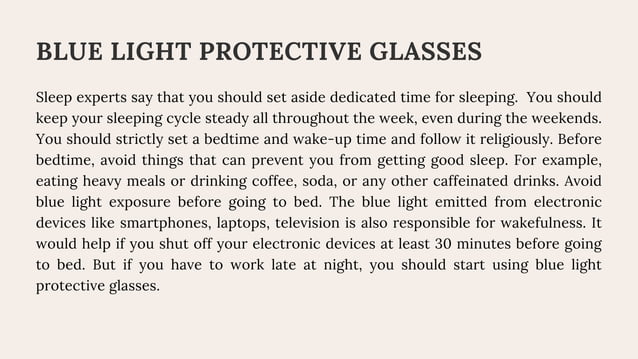 Blue blockers can help in insomnia | PDF | Sleep Disorders | Diseases ...