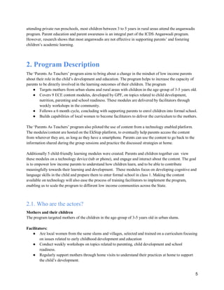 Parents as Teachers Program: A Pilot by Gyan Prakash Foundation | PDF