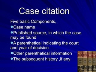 Legal citation-Blue book presentation | PPT