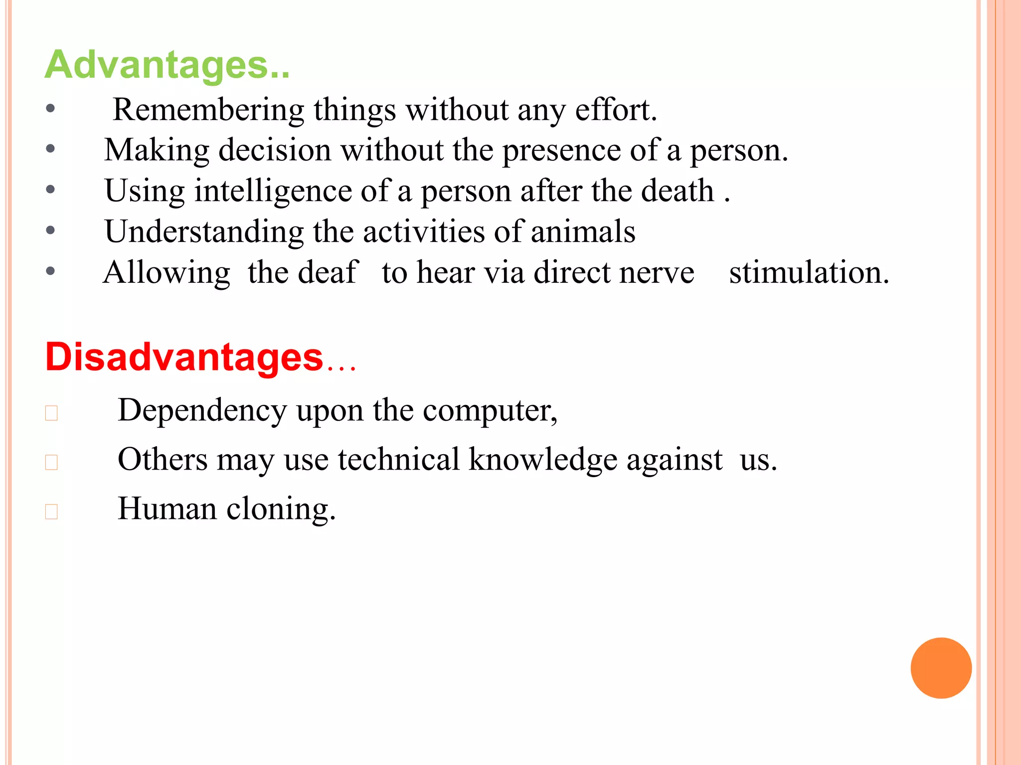 Blue brain | PPTX | Artificial Intelligence | Technology & Computing