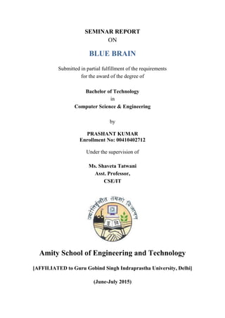 Blue brain | PDF
