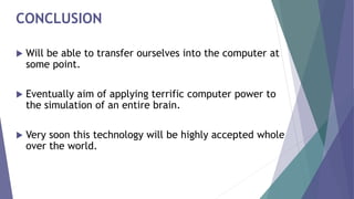 Blue Brain | PPSX | Artificial Intelligence | Technology & Computing