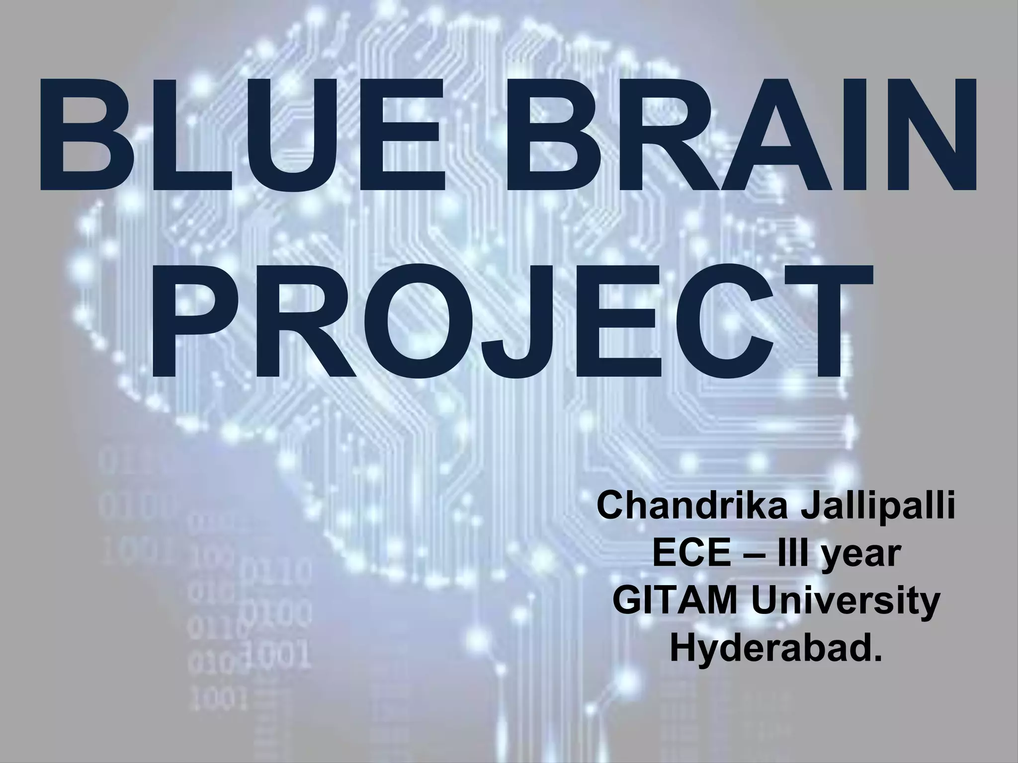 Blue brain technology | PPT
