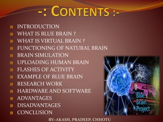 BLUE BRAIN - AN ARTIFICIAL BRAIN | PPTX