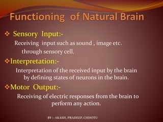 BLUE BRAIN - AN ARTIFICIAL BRAIN | PPTX