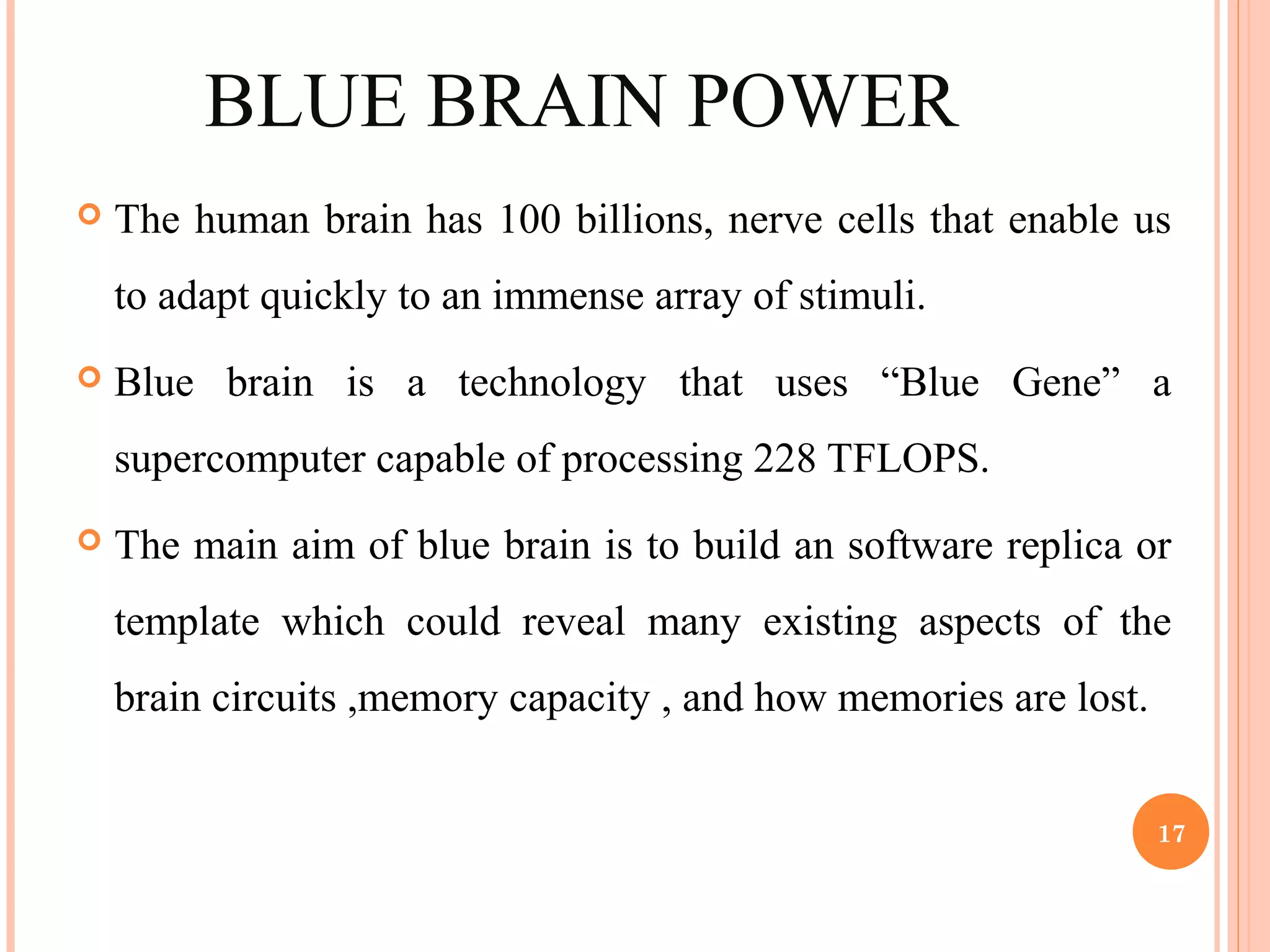 Blue brain ppt | PPT