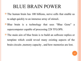 Blue brain ppt | PPT
