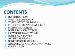 Blue brain ppt | PPTX