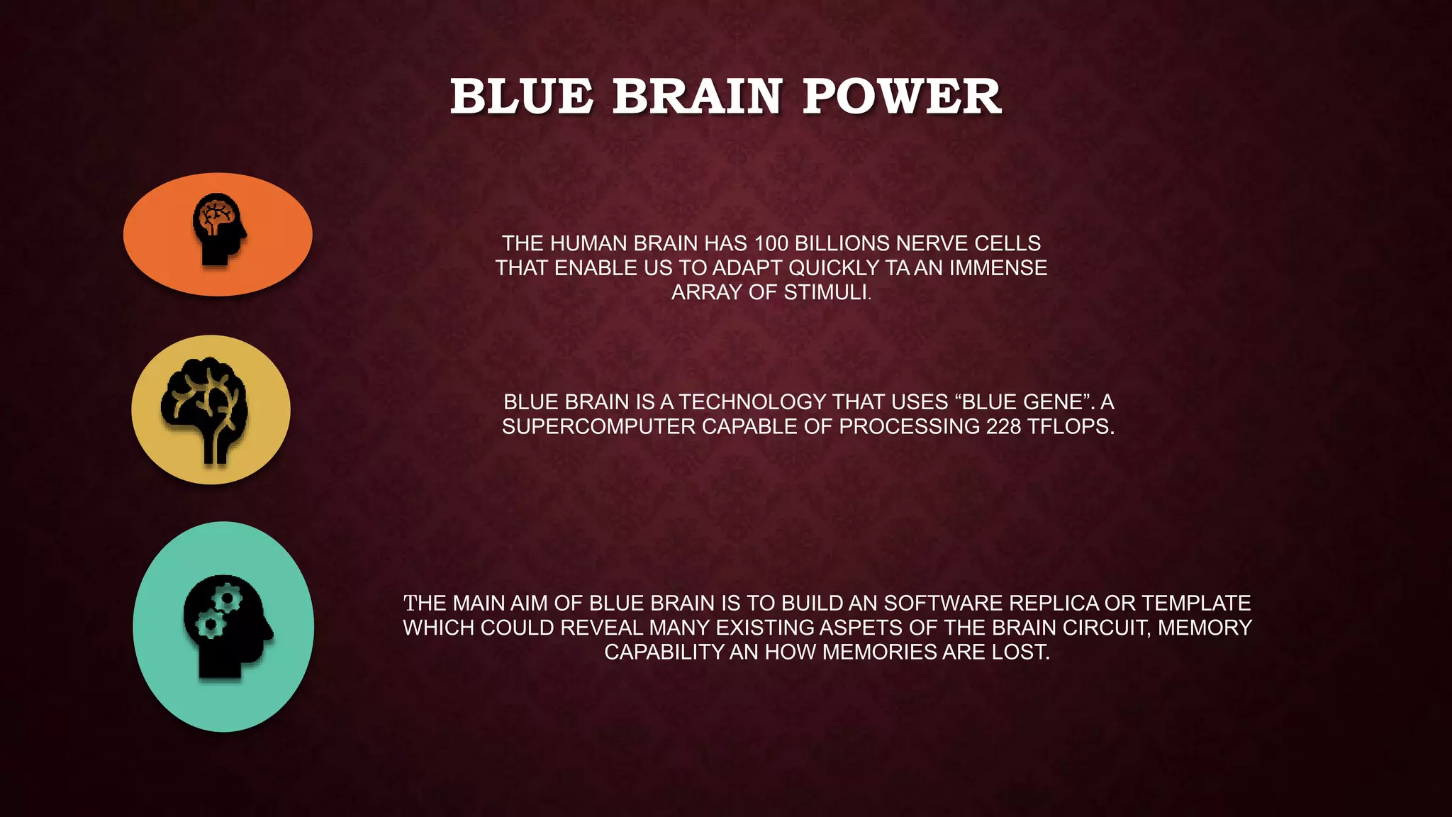 Blue brain technology powerpoint presentations for seminars | PPTX