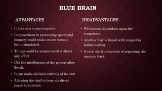 Blue brain technology powerpoint presentations for seminars | PPTX
