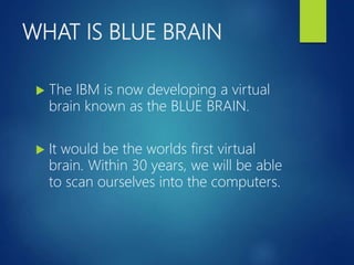 Blue brain ppt | PPT