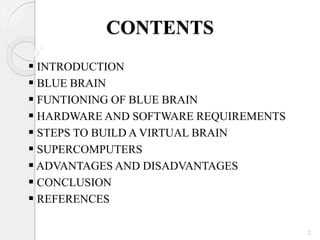 Blue Brain Technology, Artificial Intelligence | PPTX