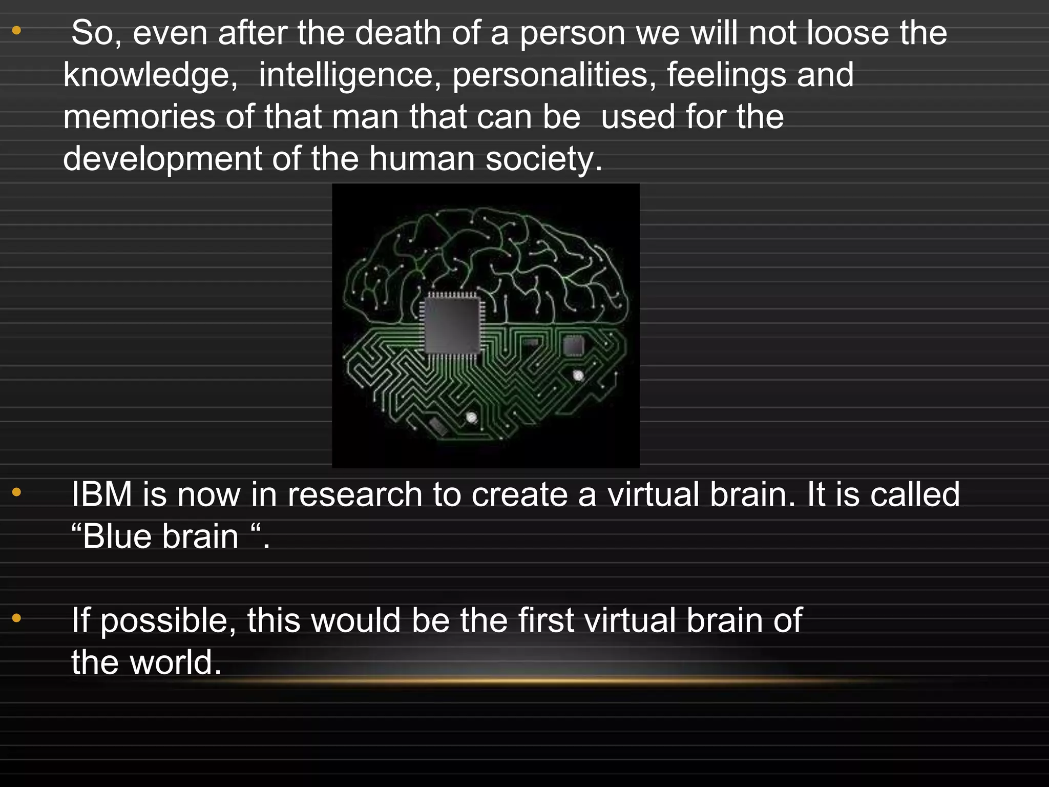 Blue Brain - The Magic of Man | PPTX