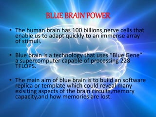 Blue brain tech | PPT