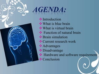 BLUE BRAIN TECHNOLOGY | PPTX | Brain and Nervous System Disorders ...