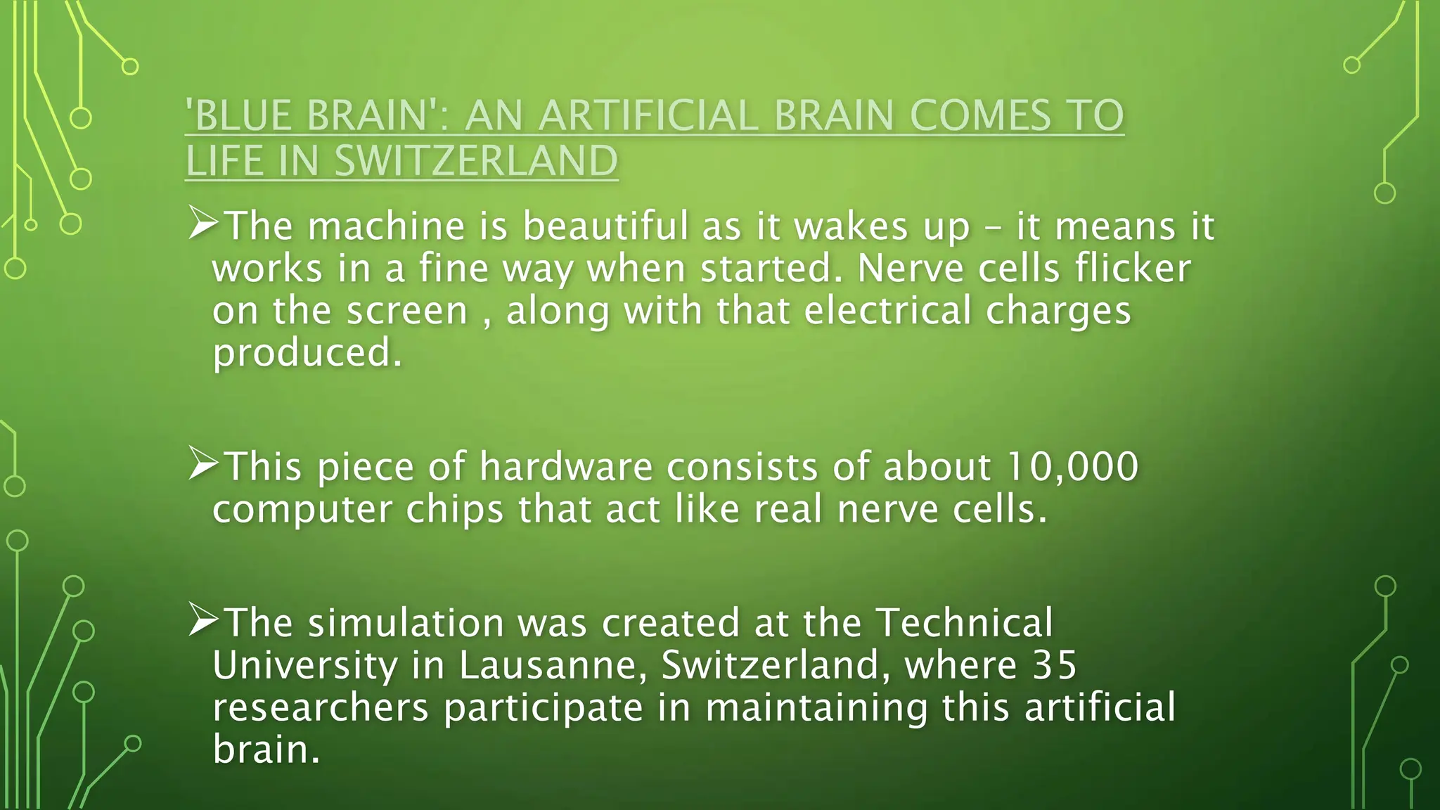 BLUE BRAIN TECHNOLOGY introduction as well as explanation | PPT