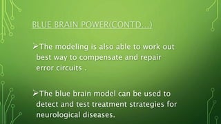 BLUE BRAIN TECHNOLOGY introduction as well as explanation | PPTX