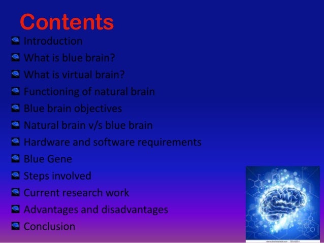 Blue brain technology