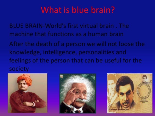 Blue brain technology