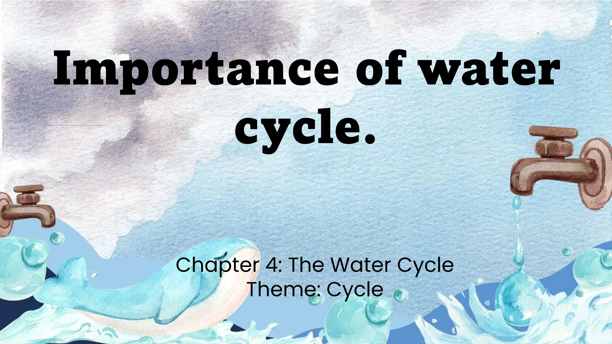 Blue Brown Watercolour Style Water Cycle Presentation.pptx