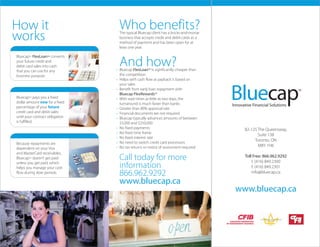 Bluecap launch presentation | PDF