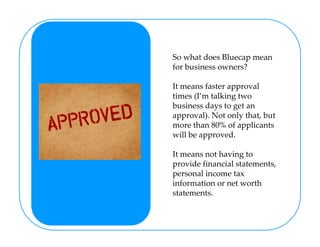 Bluecap launch presentation | PDF