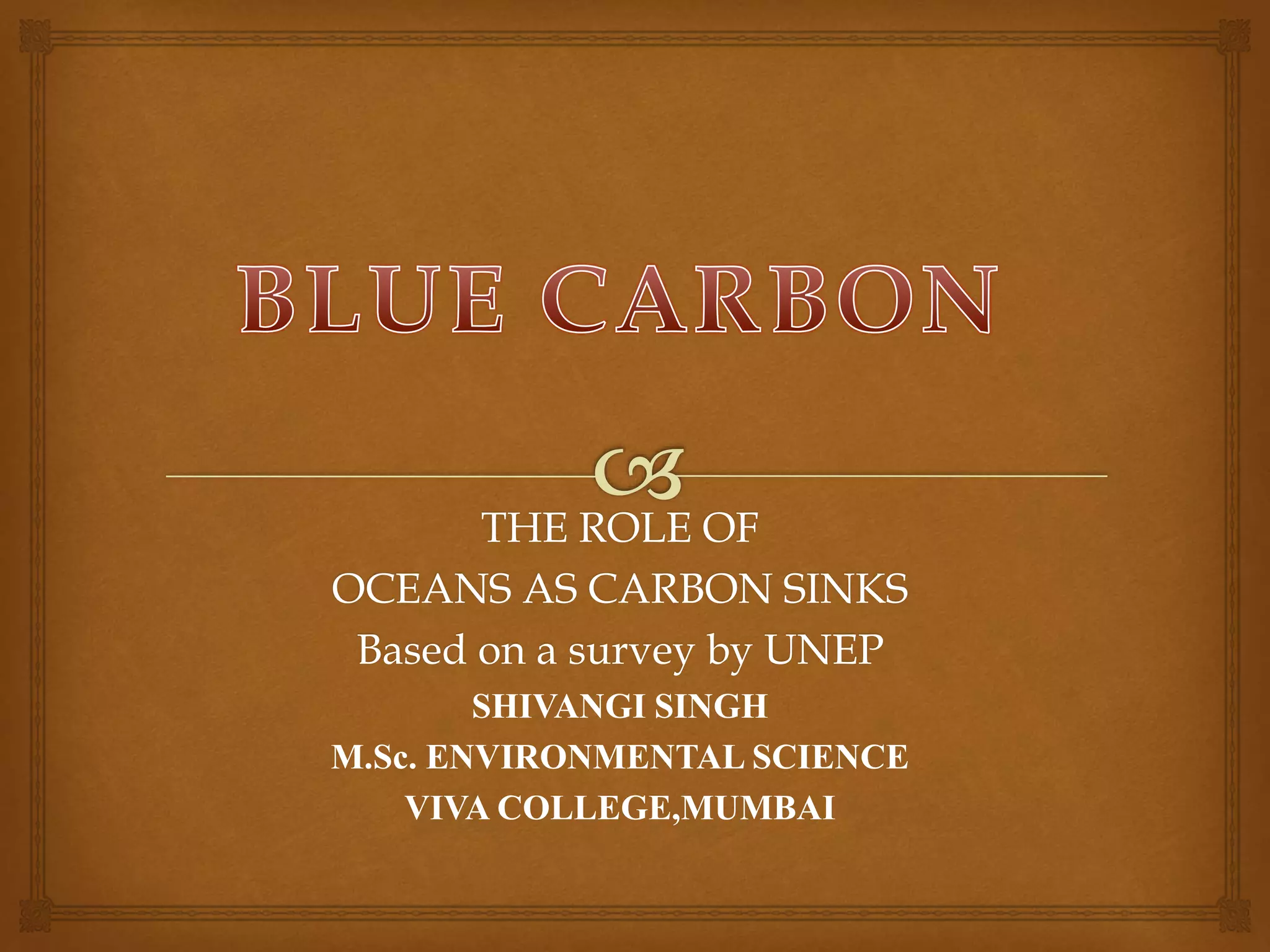 Blue carbon | PPTX