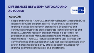 The differences and similarities between autocad and autodesk | PPTX ...