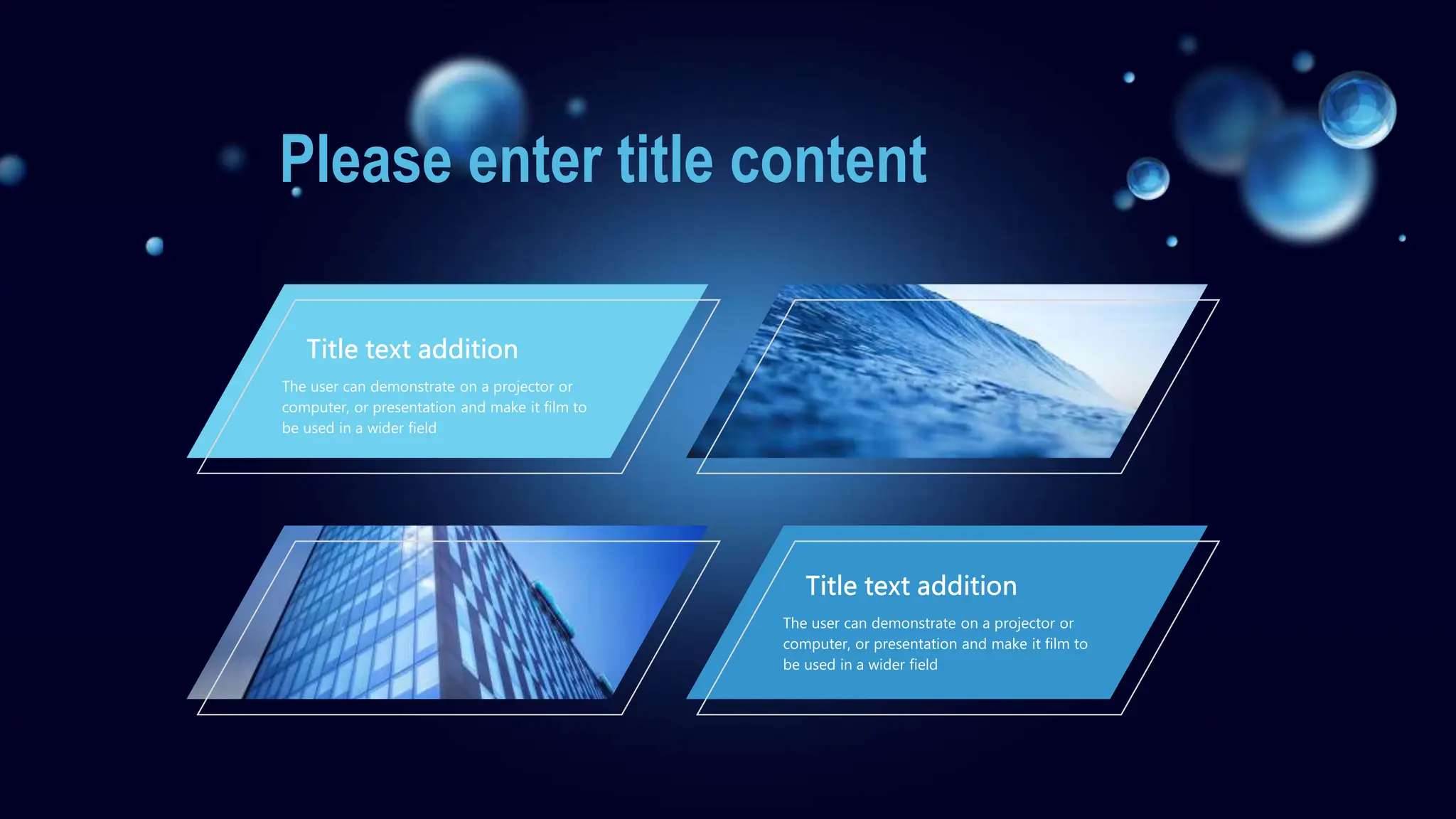 Template of blue background ppt style with bus | PPT