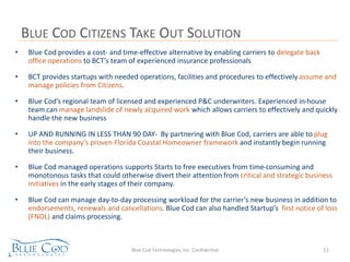 Blue Cod Technologies Insurance Outsourcing Solutions Overview | PPTX ...