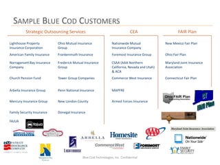 Blue Cod Technologies Insurance Outsourcing Solutions Overview | PPTX