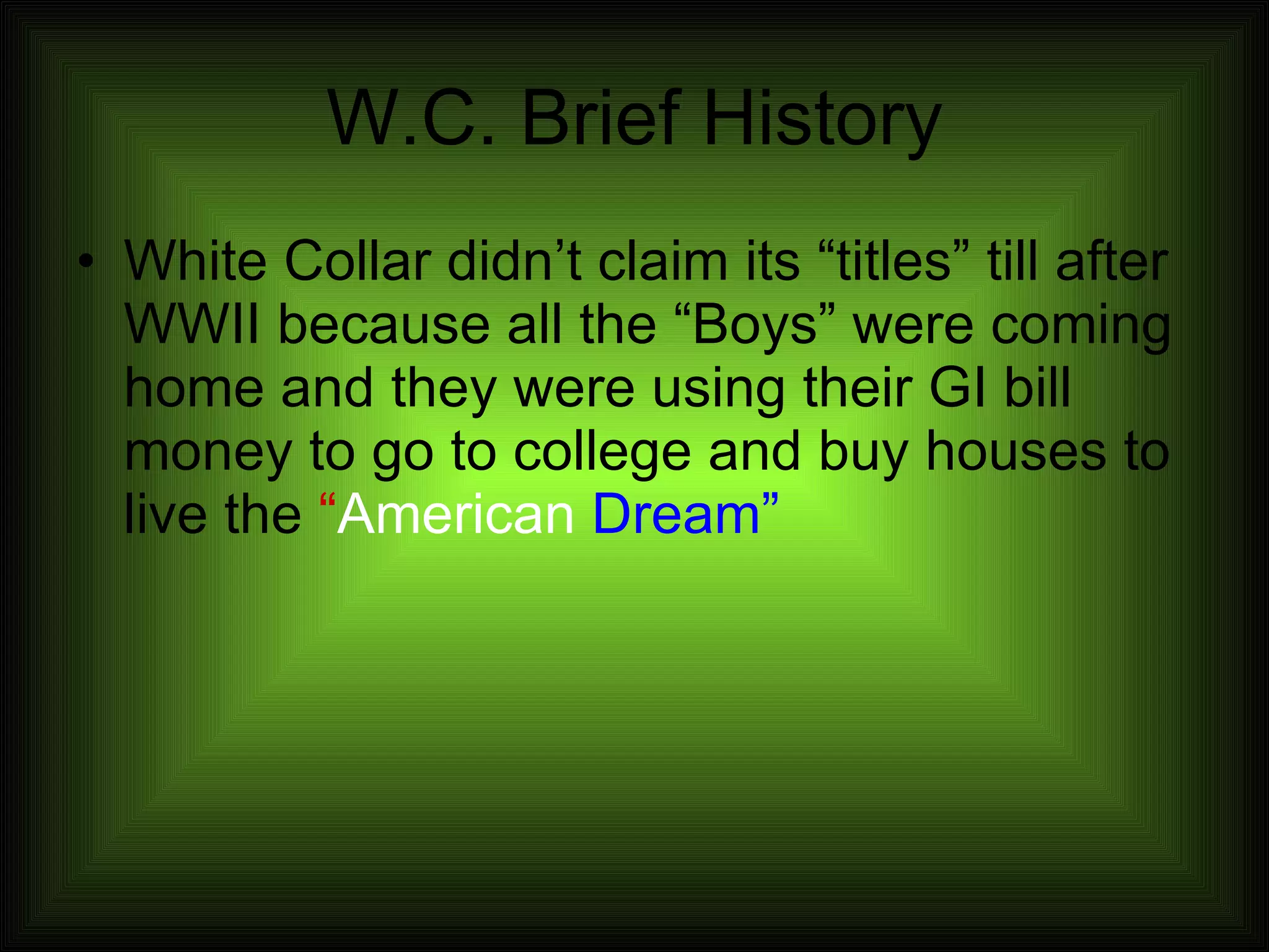 Blue collar vs White collar | PPT