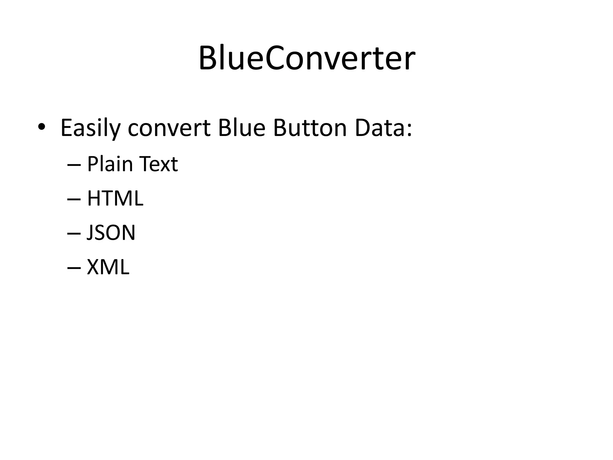 Blue converter | PPTX