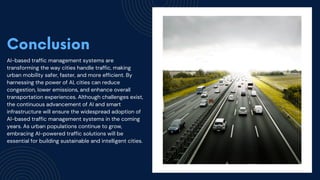 AI - Based Traffic Management Systems ANPR | PPT