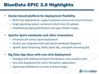 BlueData EPIC 2.0 Overview | PPTX