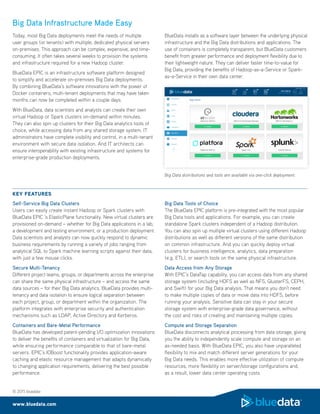 BlueData DataSheet | PDF | Cloud Computing | Internet