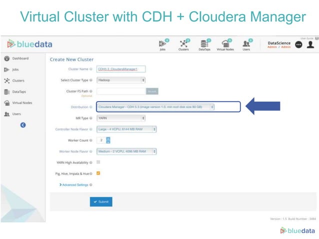 BlueData Integration with Cloudera Manager | PPT