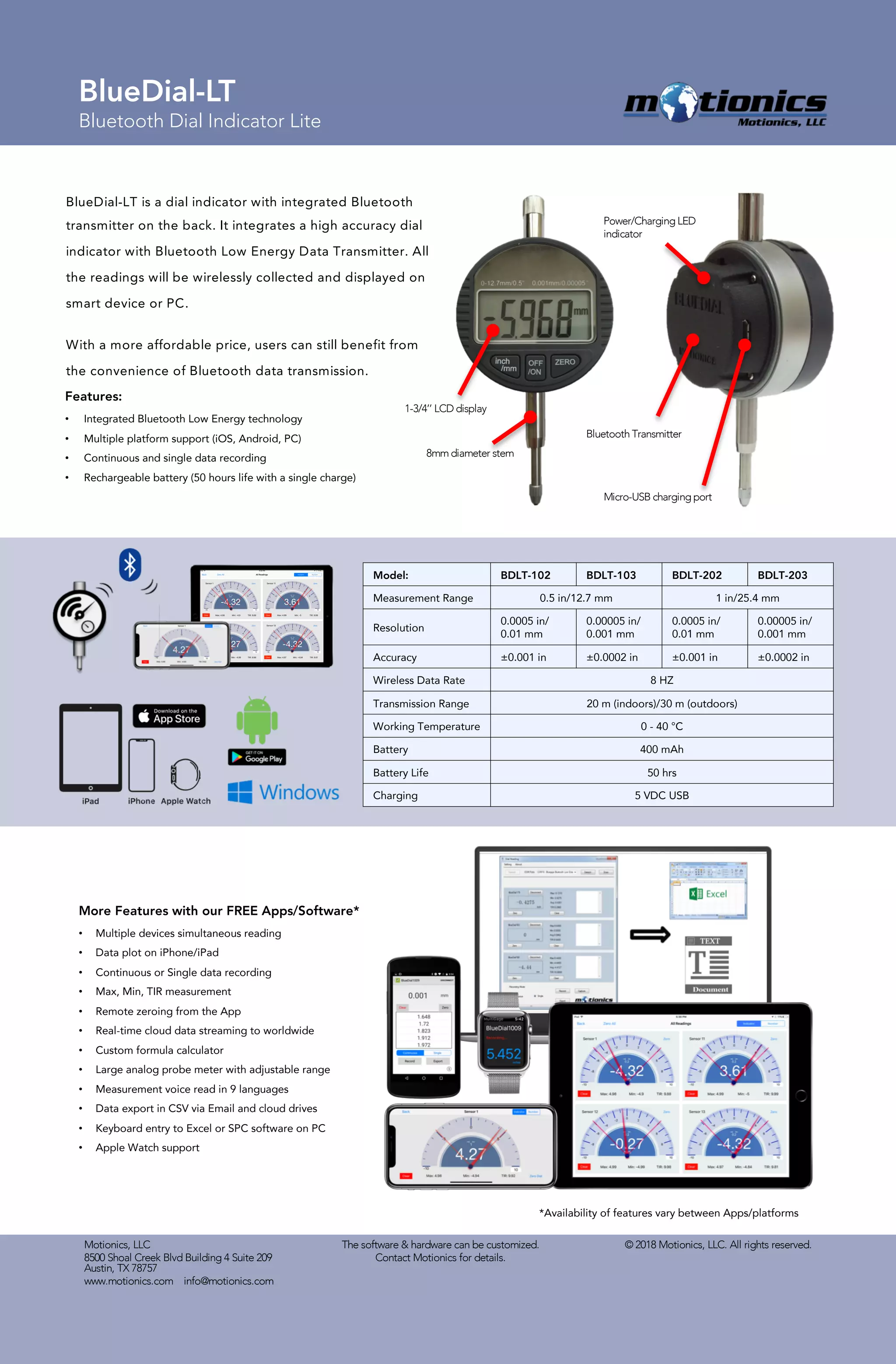 Bluetooth Dial Indicator Lite | PDF