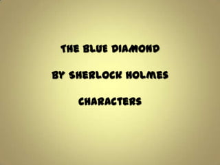 Blue diamond characters | PPTX