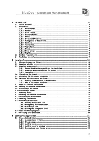 Blue Doc User Manual | PDF