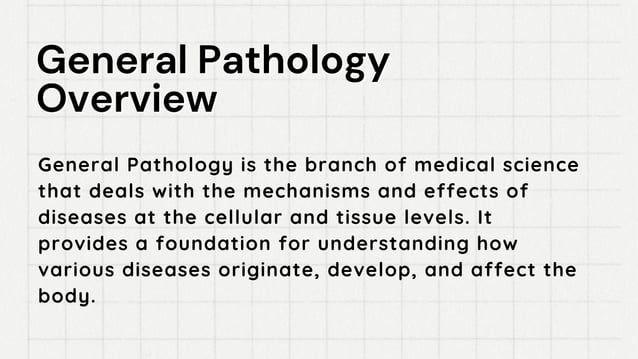 Basic Introduction of the General Pathology | PDF | Biological Sciences | Science