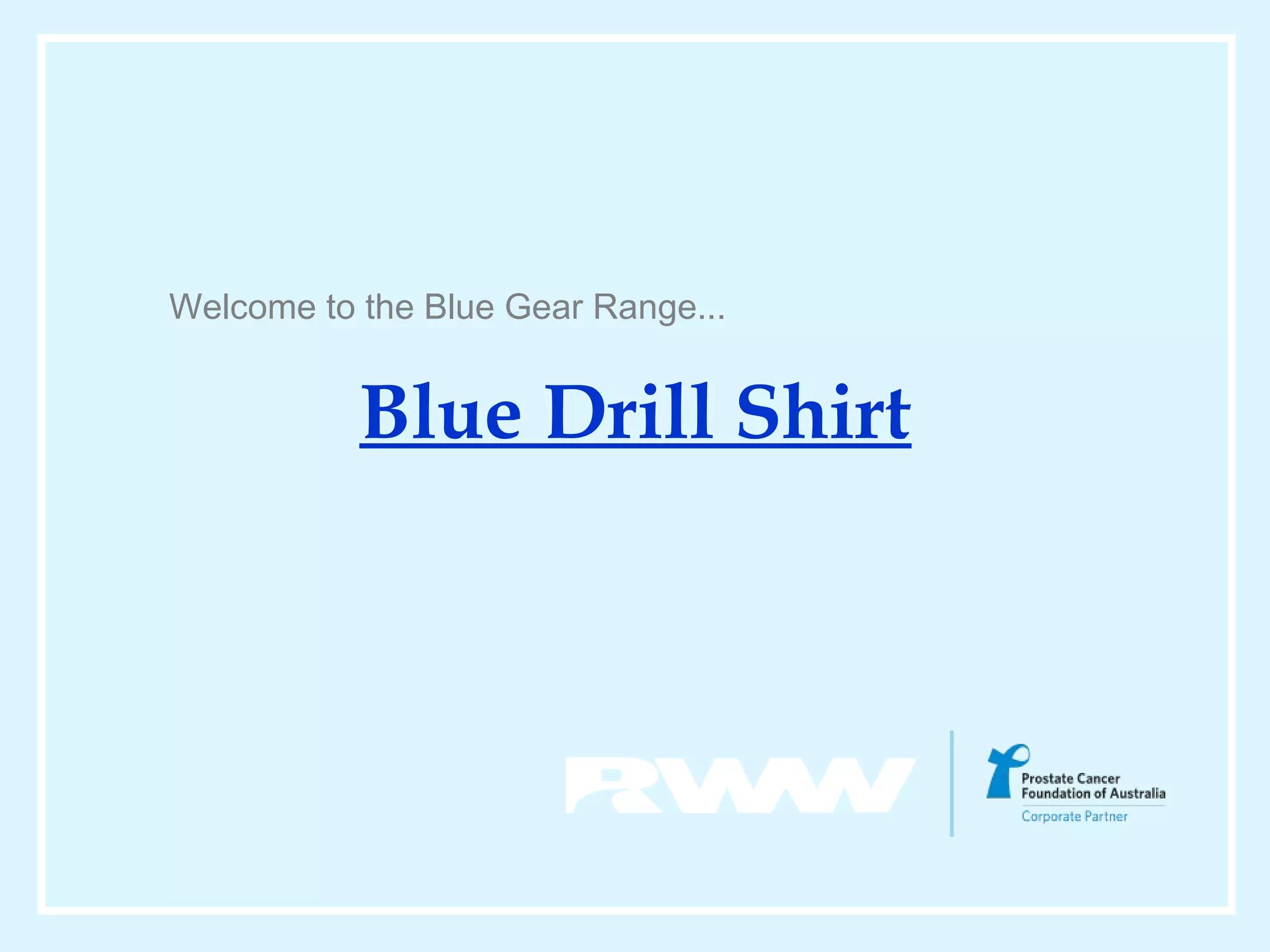 Blue drill shirt | PPT