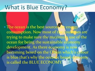 Blue economics | PPT