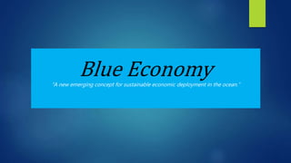 Blue economy | PPTX