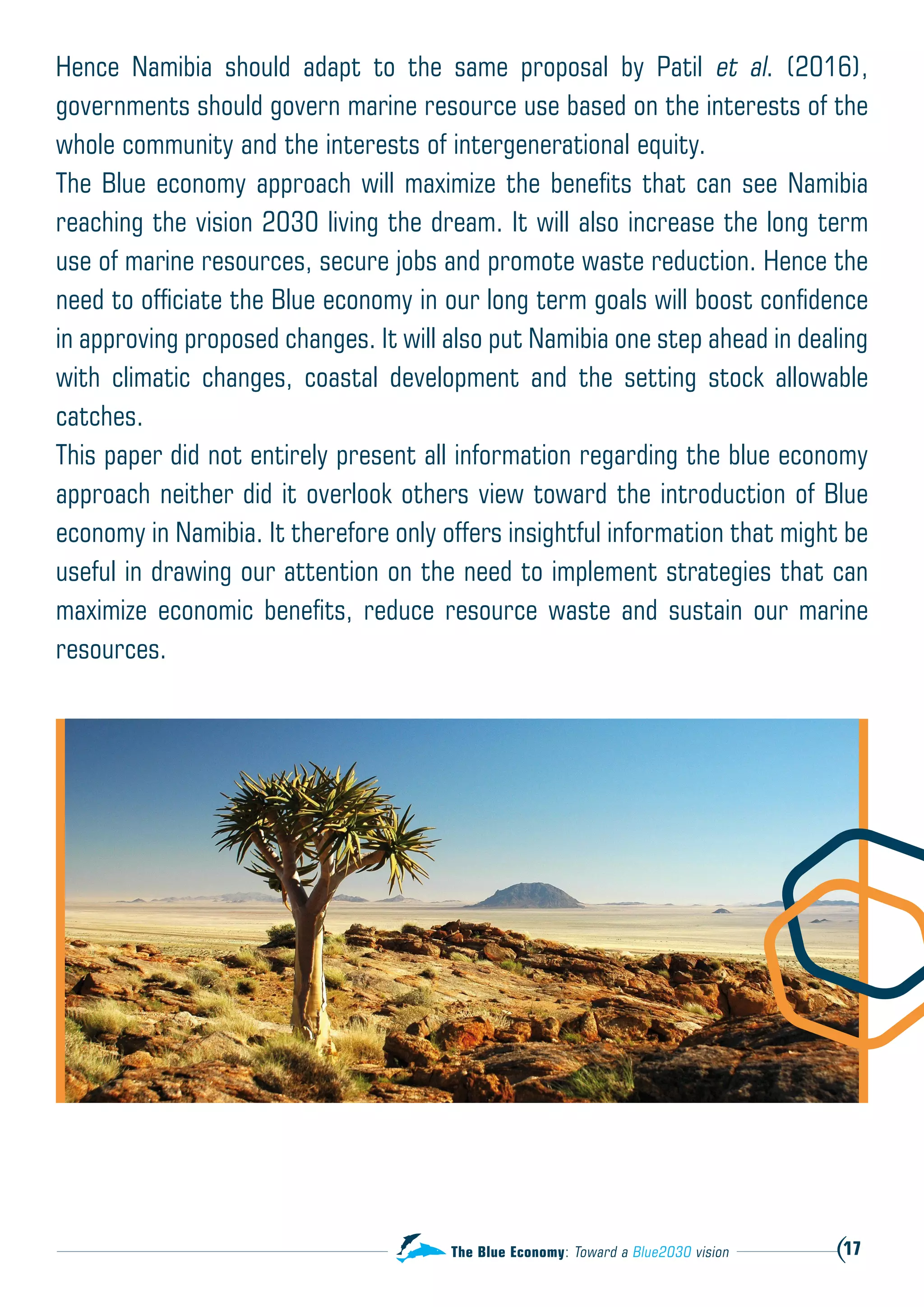 Blue Economy (Namibia 2030) | PDF