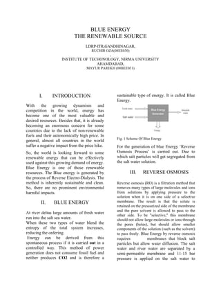 Blue Energy Paper | PDF | Power and Energy Industry | Industries